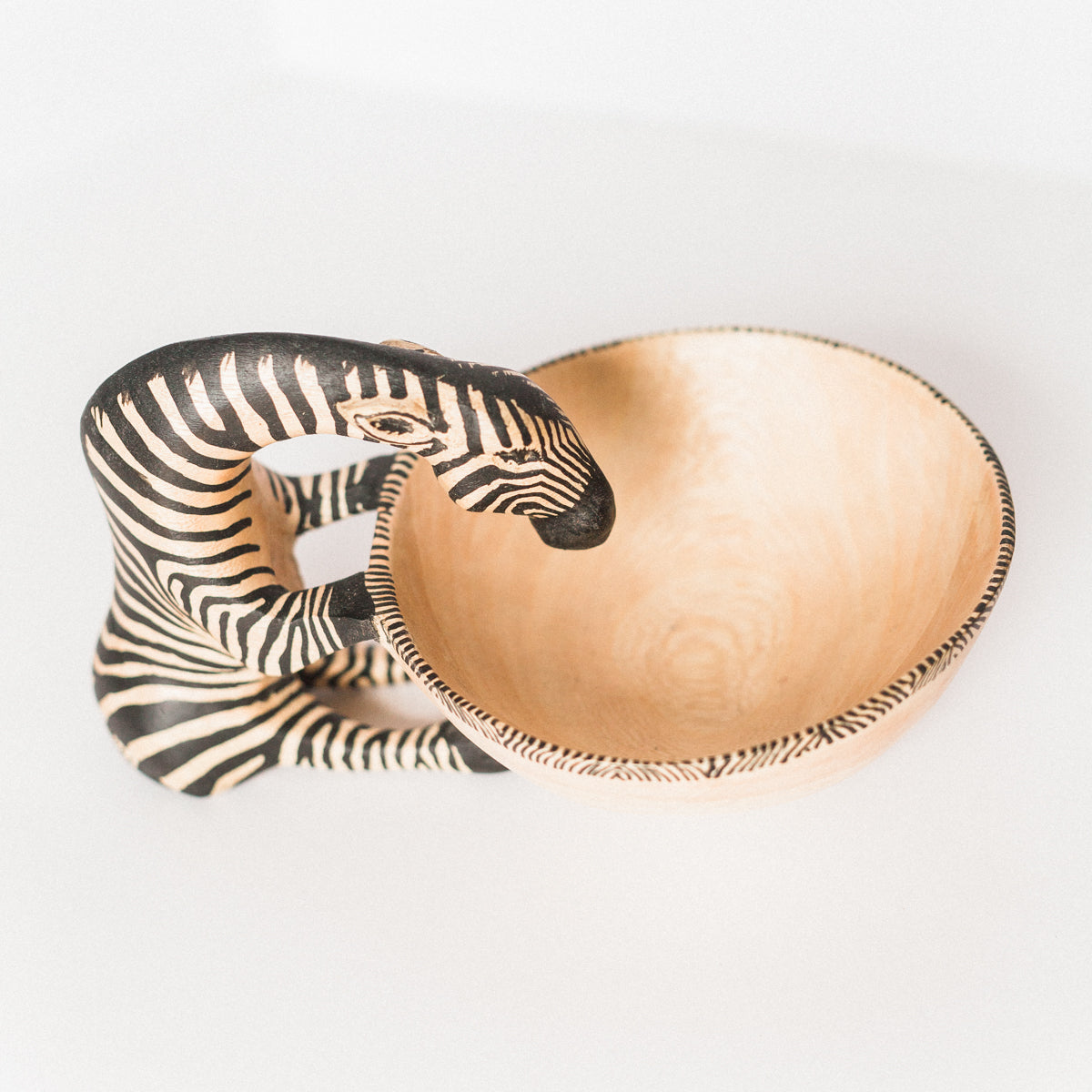 Zebra Wooden Decorative Bowl – Welljourn